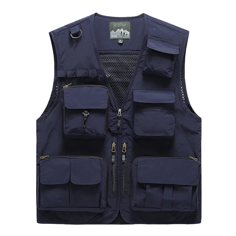 Utility Navy Blue Vest Jacket – Sikhi Bazaar